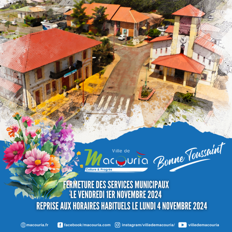 FERMETURE DES SERVICES MUNICIPAUX – Macouria